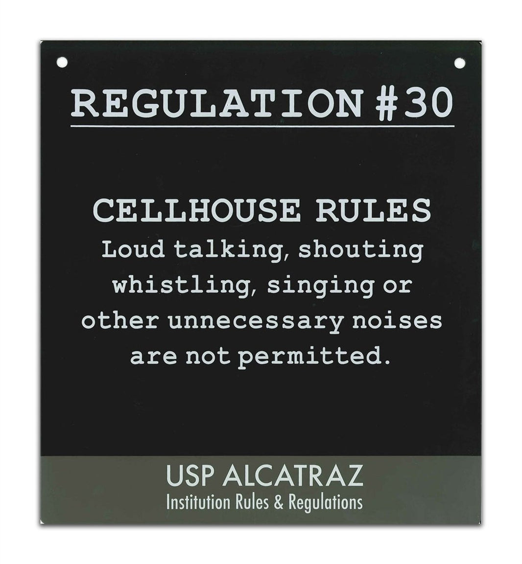 Alcatraz Rules and Regulations – PARK STORE